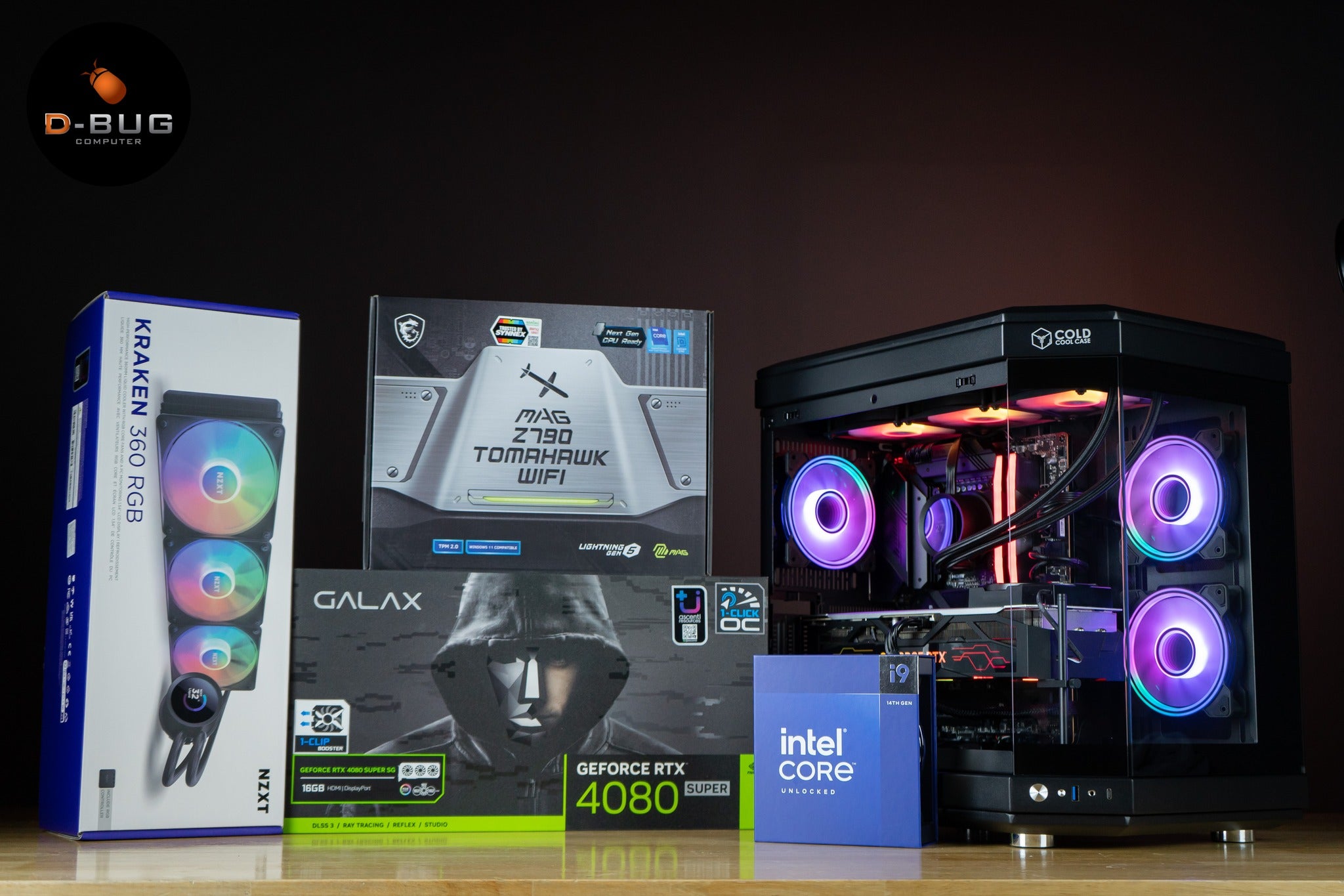 Mozilla LV77 (คอมประกอบ) INTEL i9-14900K / RTX 4080 SUPER SG 1-CLICK O – D-bug Computer
